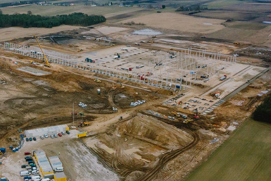 The construction of the LPP distribution centre in Brześć Kujawski ...